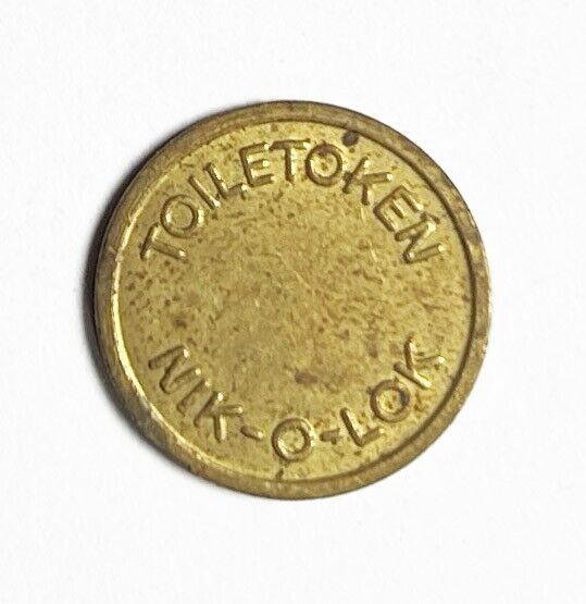 Vintage NIK-O-LOK ToiletToken , Restroom Stall, Locker, Shower ...