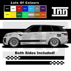 Stickers For RANGE ROVER SPORT SIDE STRIPES HSE 4X4 Decals Graphics SVR ...
