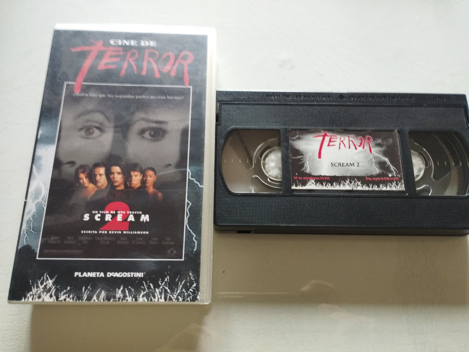 Scream 2 Wes Craven Courteney Cox David Arquette - VHS Tape Spanish ...