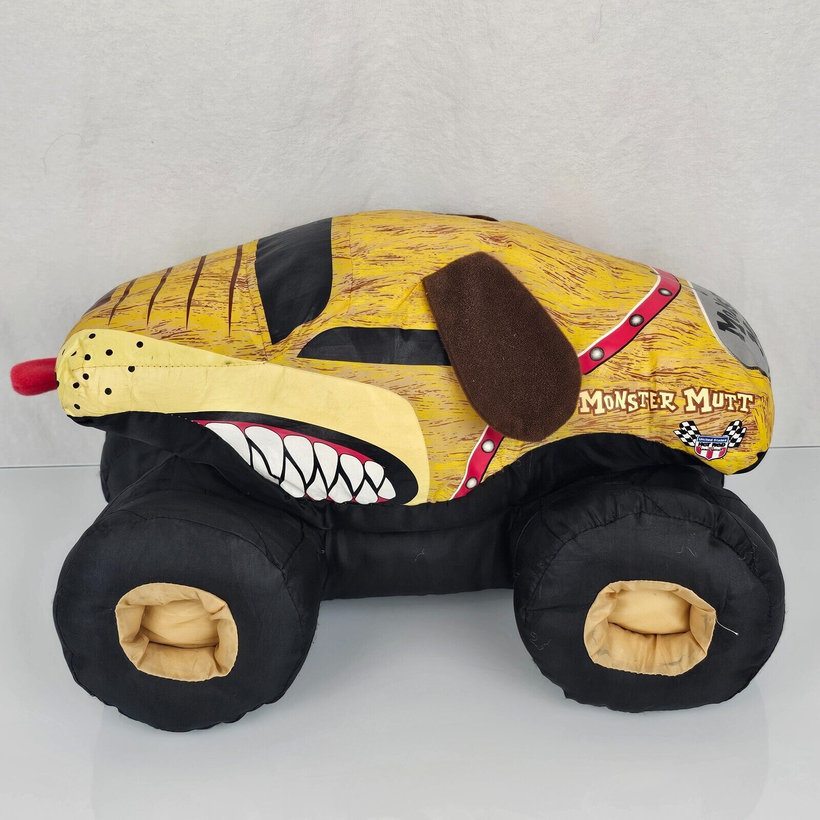 Monster Jam Pillow Puff Monster Mutt Truck Stuffed Nylon Plush Toy RARE ...