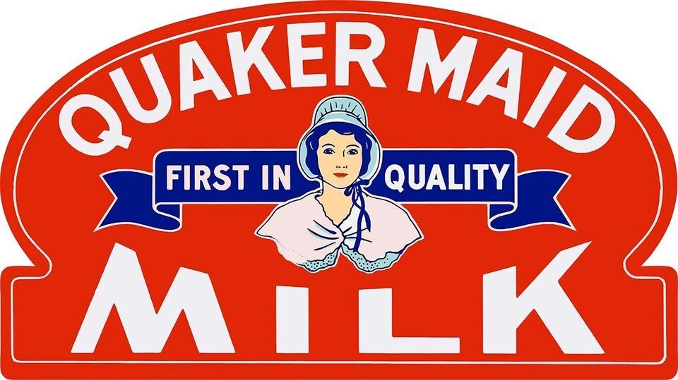 Quaker Maid Milk Laser Cut Metal Sign - Food & Beverage