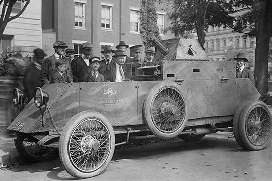 U.S. Army Armored Truck with Machine Gun is Gawked by onlookers on a ...