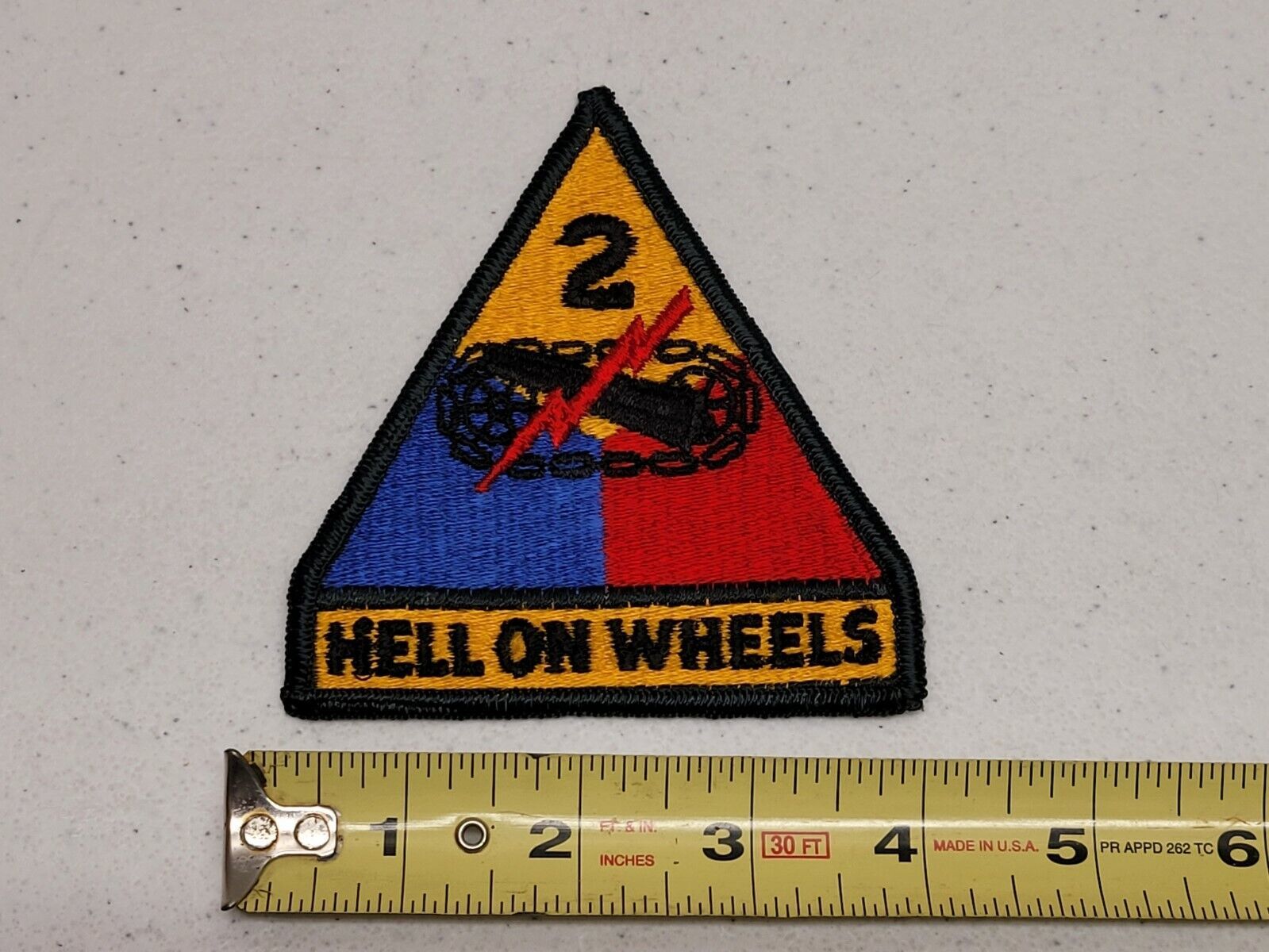 2ND ARMORED DIVISION HELL ON WHEELS US ARMY EMBROIDERED PATCH New - Patches