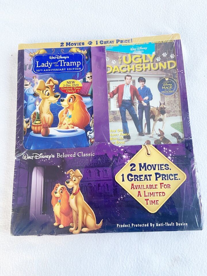 NEW Disney Set Lady and the Tramp 50th Anniversary (DVD) & The Ugly ...