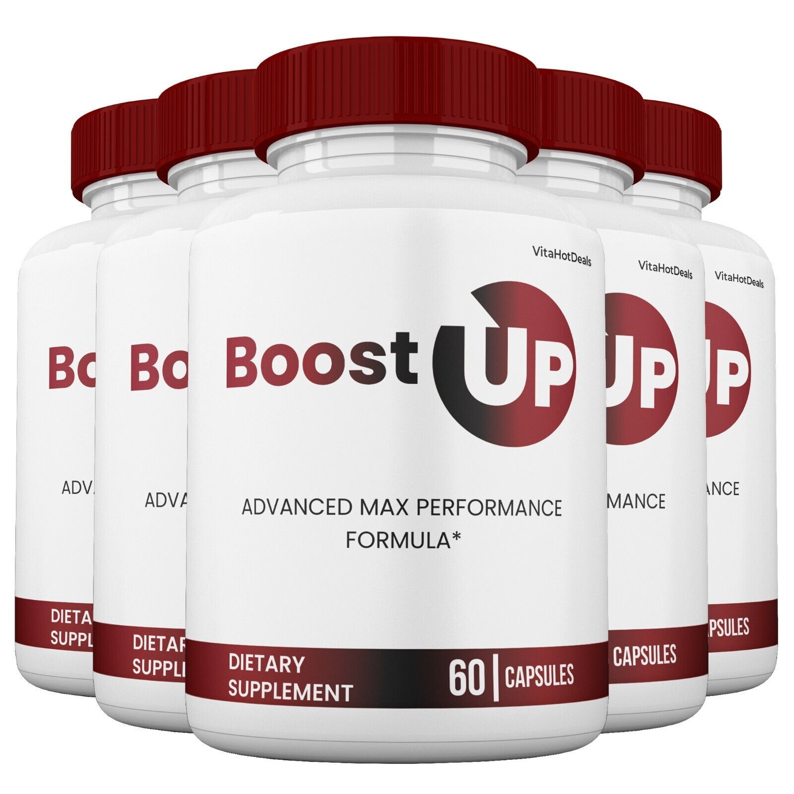 5 Pack Boost Up Capsules, Max Strength Performance, Boost Up Pills for ...
