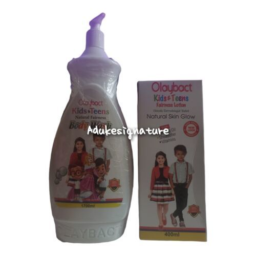 Olaybact kids teens Natural fairness Shower Bath & skin glow lotion ...