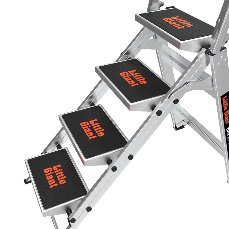 Little Giant Ladder Systems Safety Step 4-Step Type 1A Aluminum Step ...