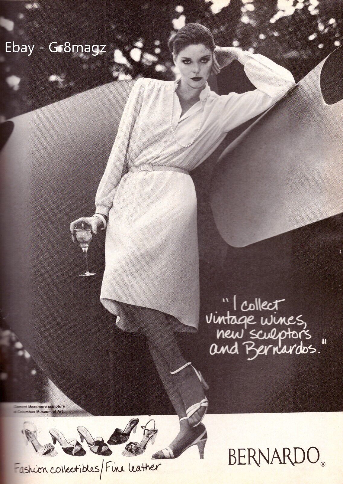 1982 Bernardo Clement Meadmore Columbus Museum Print Advertisement ...