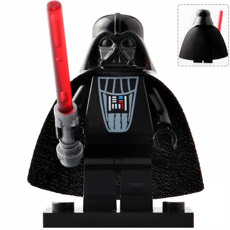 Lord Darth Vader - Return of the Jedi Star Wars Movies Minifigure Block ...