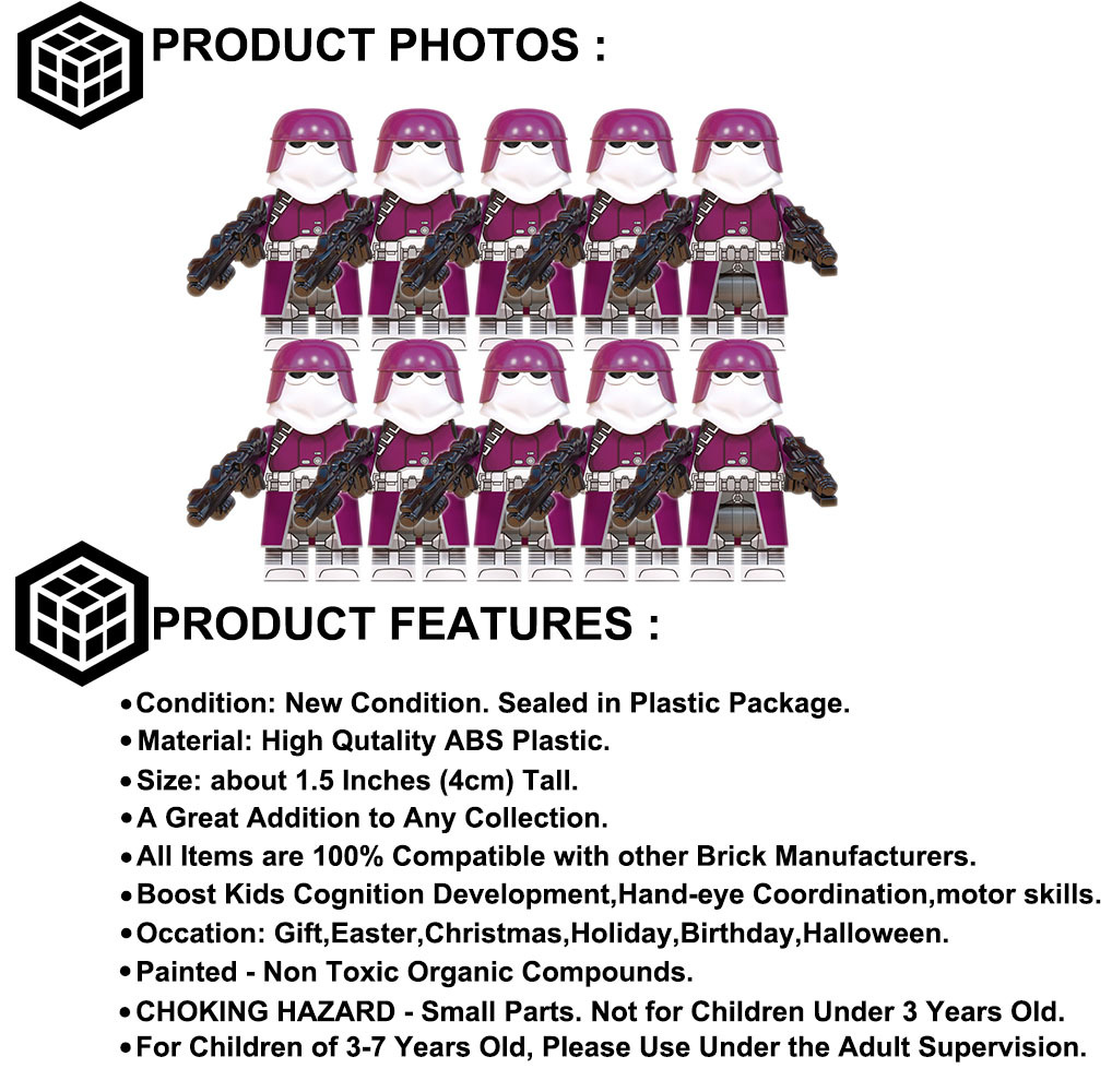 Star Wars The Galactic Marines 4th Sector Army Soliders 10 Minifigures ...