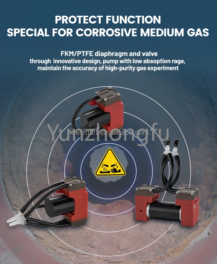 12V DC Brushless Motor M Flow CEMS Sampling Electric Mini Gas Pump ...