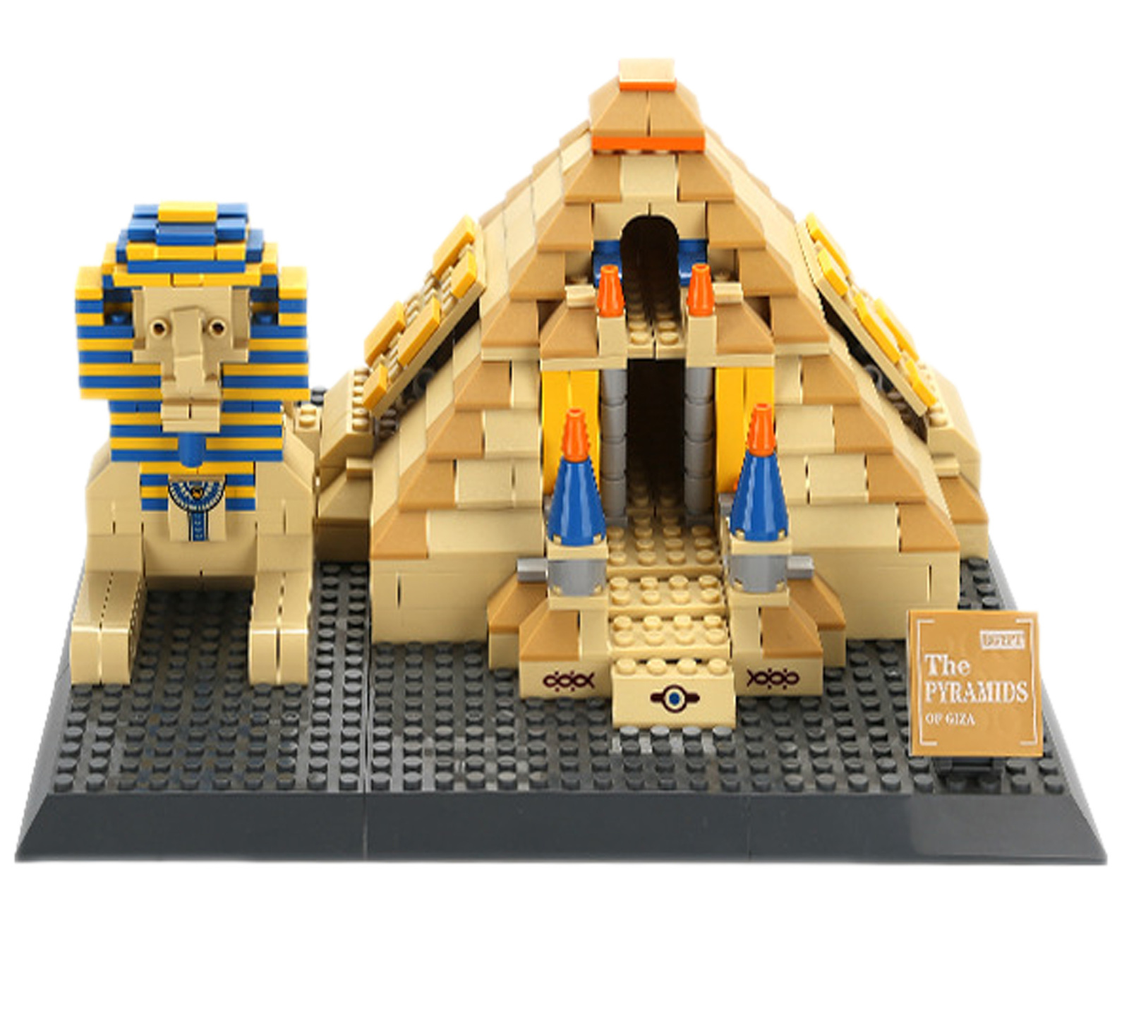 Egyptian pyramids Pharaoh with 4 Royal Guards Custom Minifigures Blocks ...