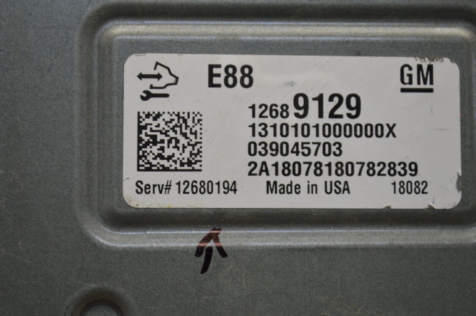 2018 Chevrolet Malibu Engine Control Unit ECU 12680194 Module 514-12A2 ...