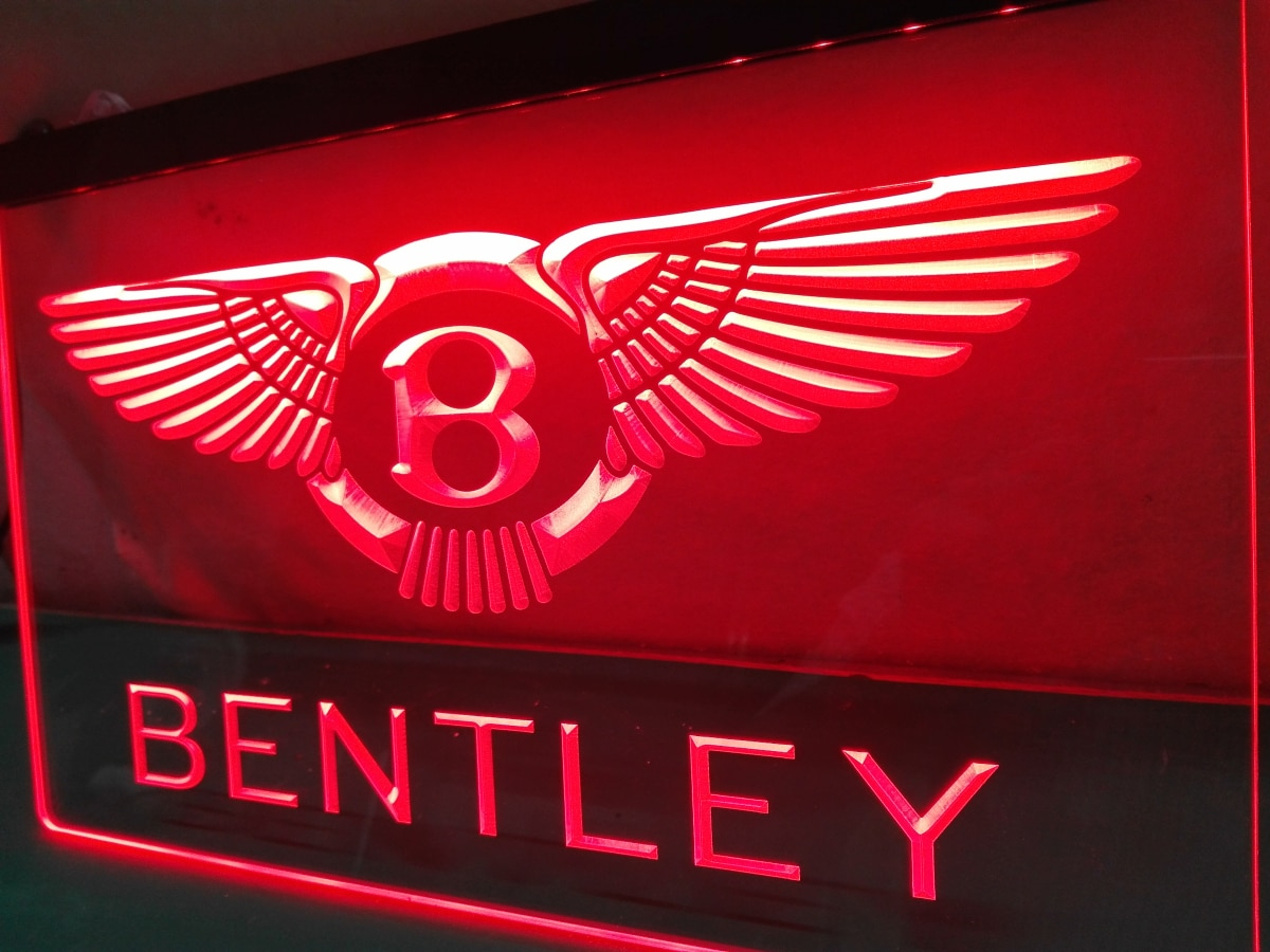 Bentley Led Neon Sign Home Decor, Room, Garage, Showroom, Craft Art ...
