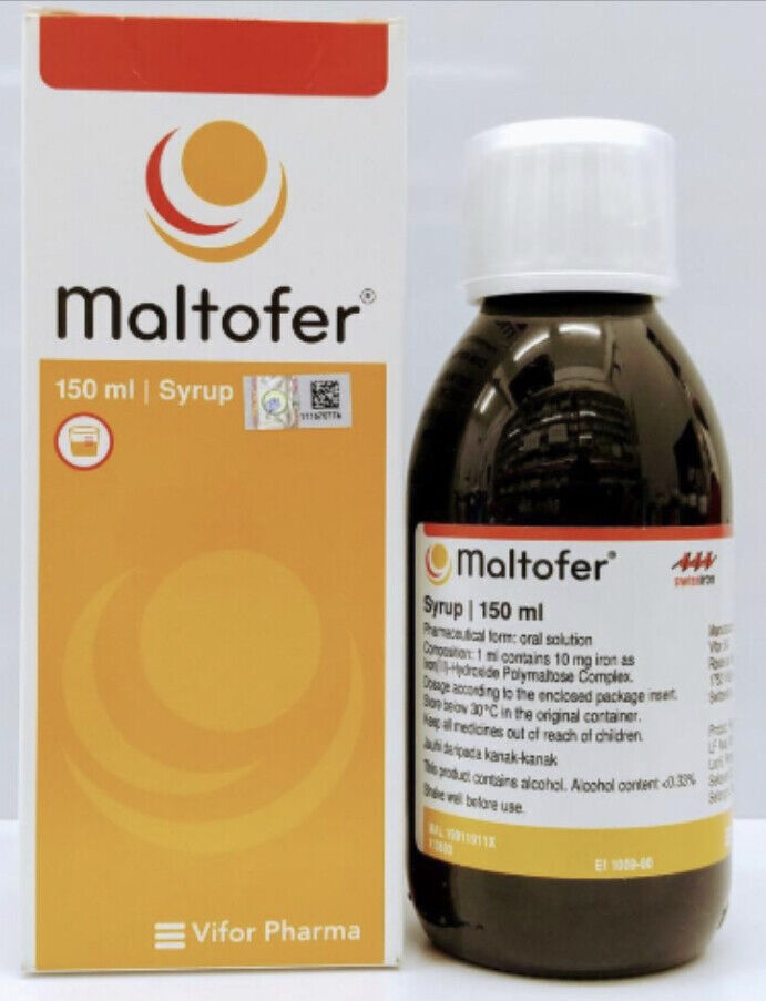 10 Bottles X MALTOFER SYRUP 150ml SUPPLEMENTS FOR IRON DEFICIENCY ...