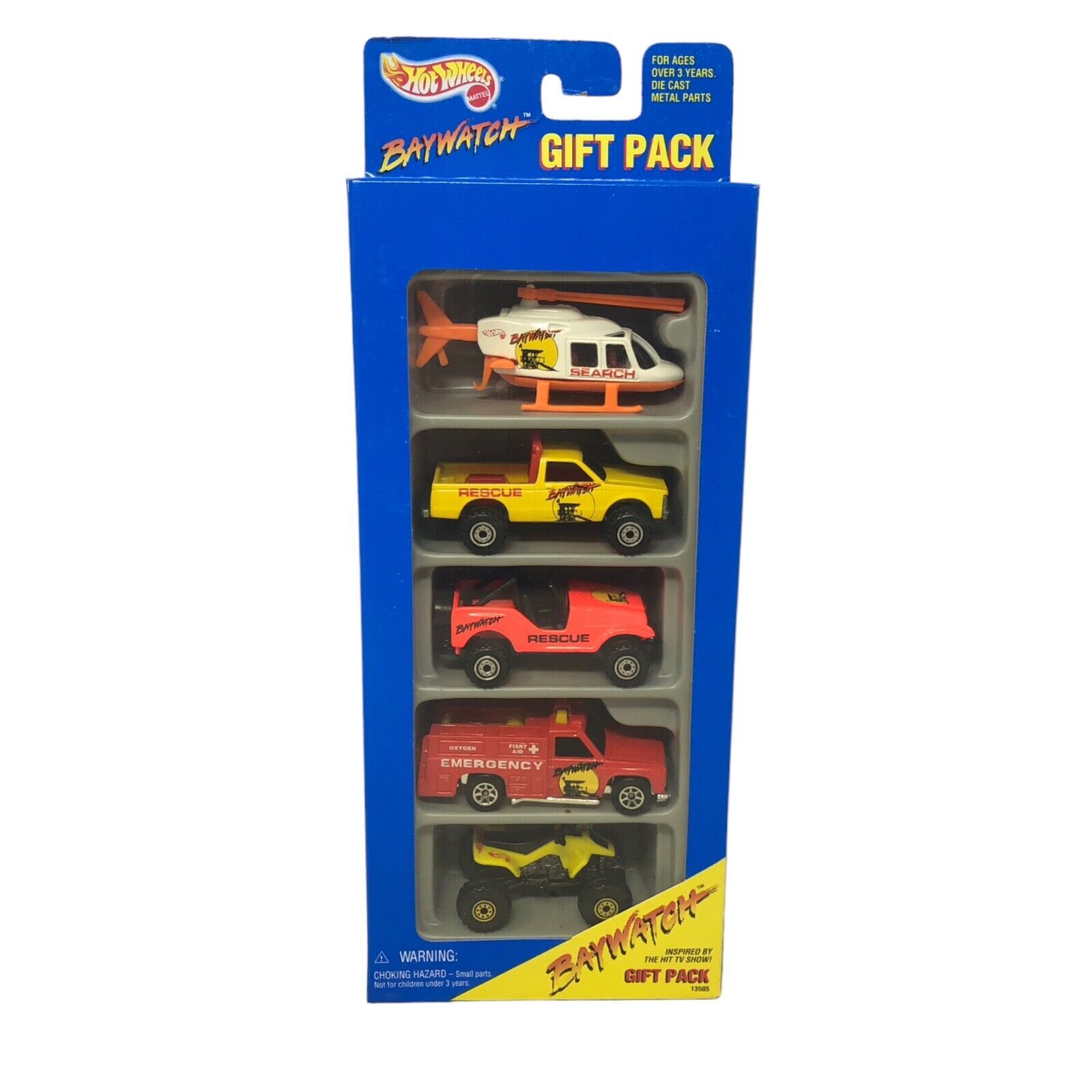 1994 Hot Wheels Baywatch 5 Pack Gift Pack Set Error Ambulance Says ...