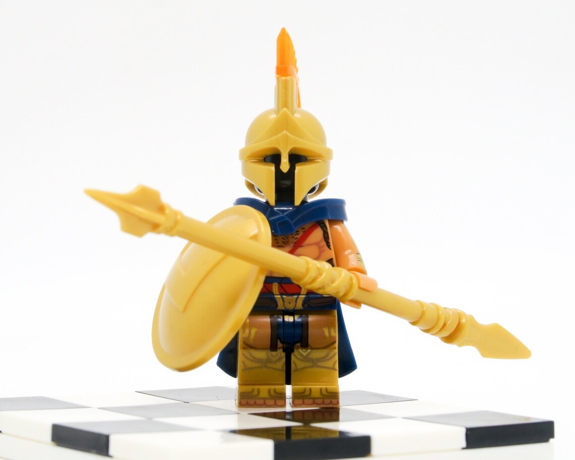 Ancient Greeks Sparta Spartan Warrior Lego Compatible Minifigure Bricks ...