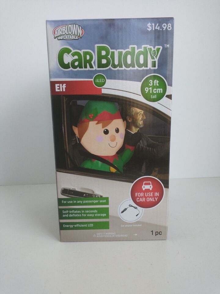 NEW Gemmy Airblown Inflatable Elf Car Buddy and 50 similar items