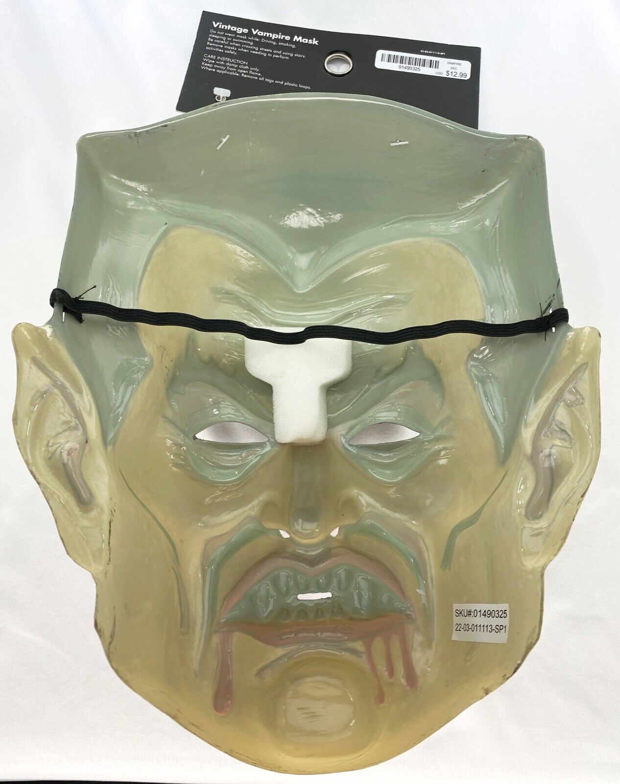 NEW Vintage VAMPIRE Half MASK Spirit Halloween Universal Monsters ...