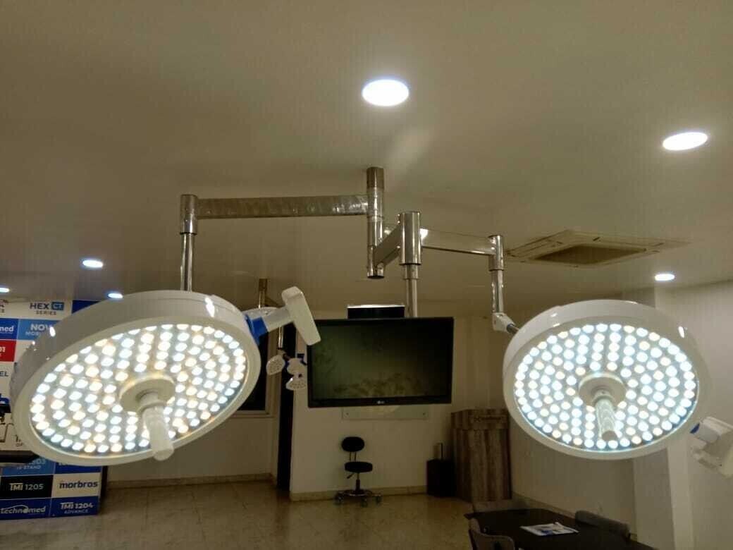 New Double Dome Operation Theater LED Light Ceiling wall Mounted Surgery OT Ligh - Surgical ...
