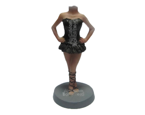 Custom Bobblehead Female Dancer Wearing A Sexy Dancing Outfit Ready To ...