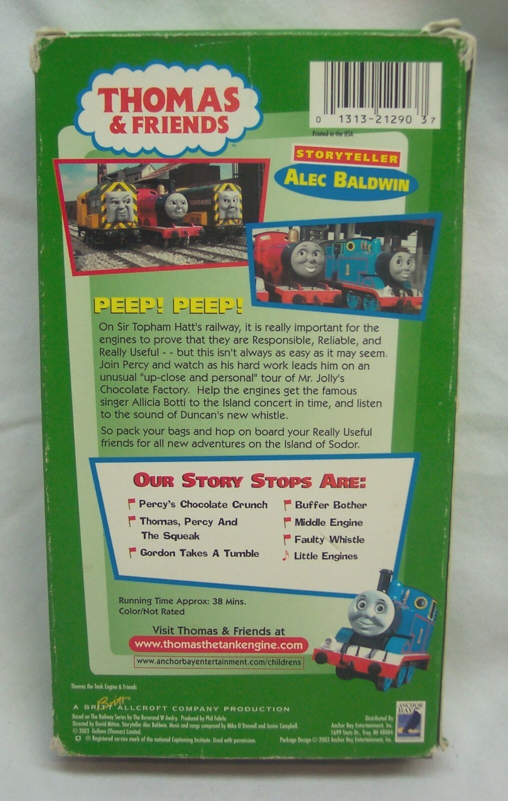 Thomas The Tank Engine & Friends PERCY'S CHOCOLAT CRUNCH VHS VIDEO 2003 ...