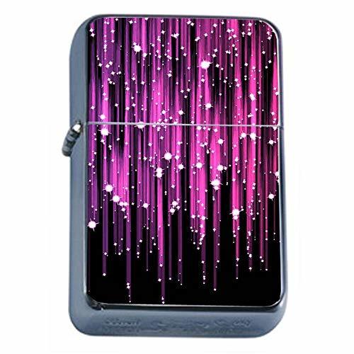 Pink Glitter Rain Flip Top Dual Torch Em1 Smoking Cigarette Silver ...