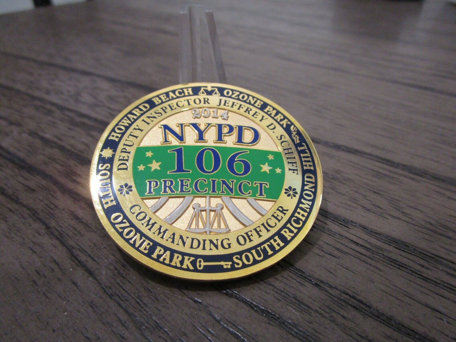 NYPD 106th Precinct Deputy Inspector Commanding Officer Challenge Coin ...