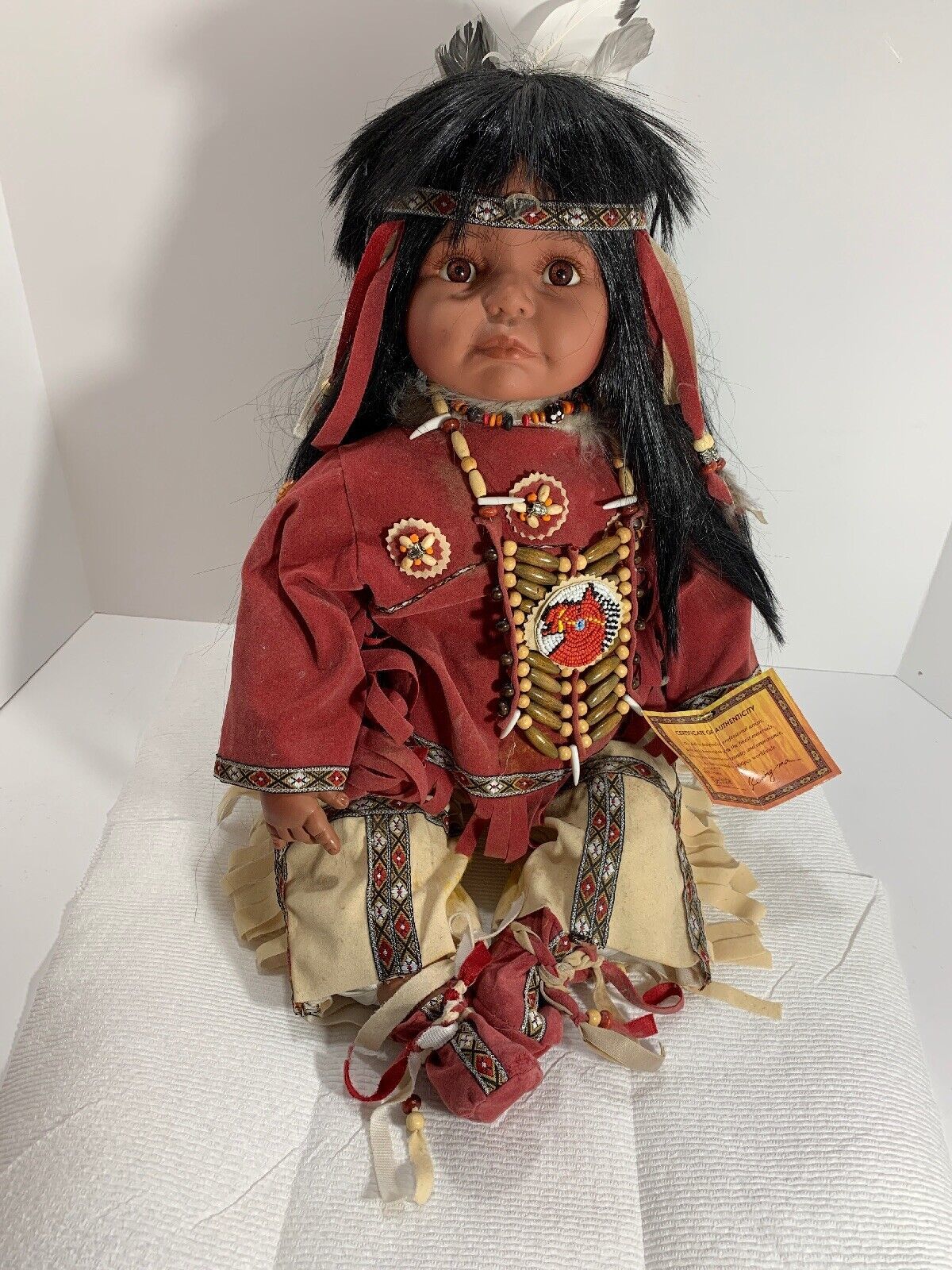 Sweet Dream Collection Porcelain Indian Doll Rare Collectible W ...