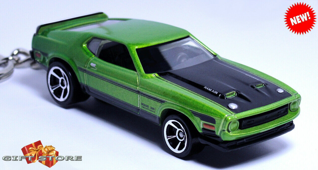 RARE KEY CHAIN 71/72/73 GREEN FORD MUSTANG MACH 1 RAM AIR CUSTOM ...