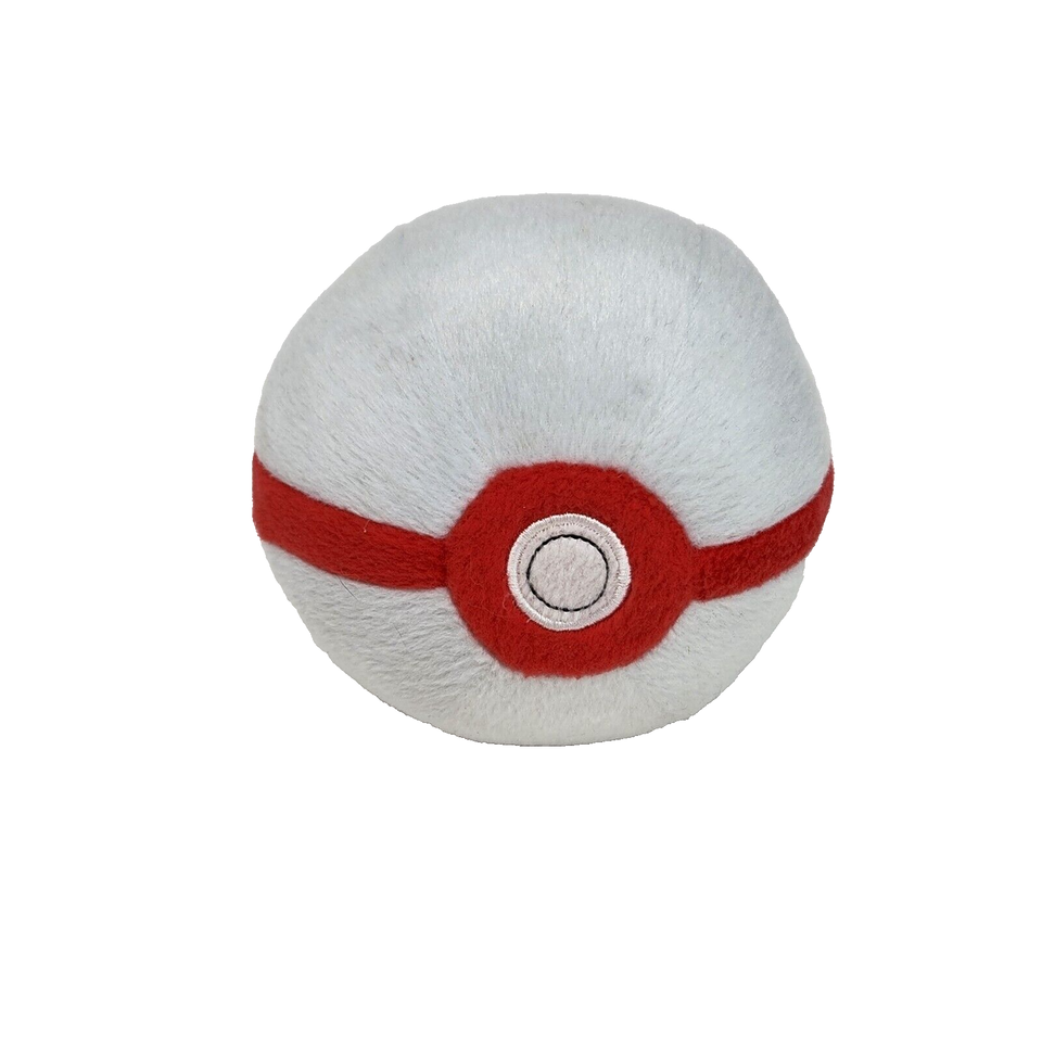 TOMY POKEMON POKE BALL RED WHITE STUFFED ANIMAL PLUSH TOY GOTTA CATCH ...