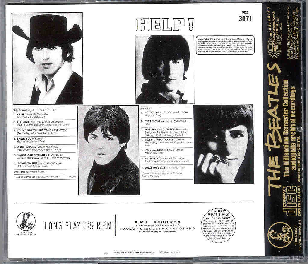 The Beatles - MILLENNIUM REMASTER COLLECTION Vol. 5 Help ! - CDs