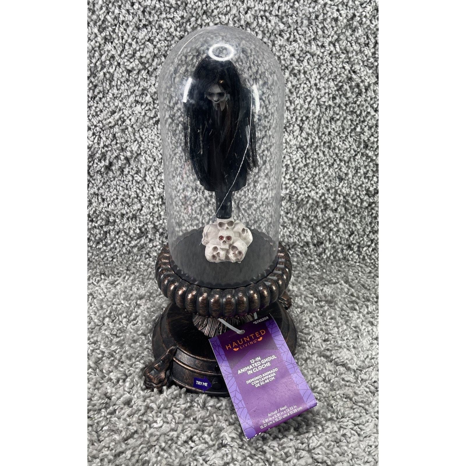 Gemmy Haunted Living LED 12in Talking Animated Ghoul Dead Girl Skulls ...