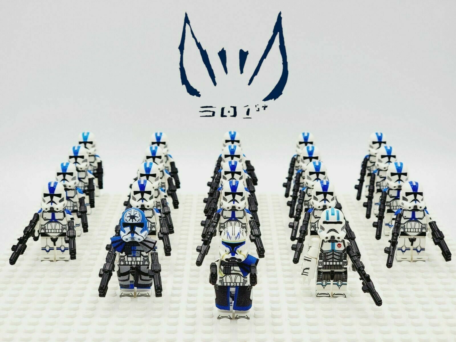 Star Wars 501st Legion Captain Rex Jesse Echo 23pcs Minifigures Custom ...