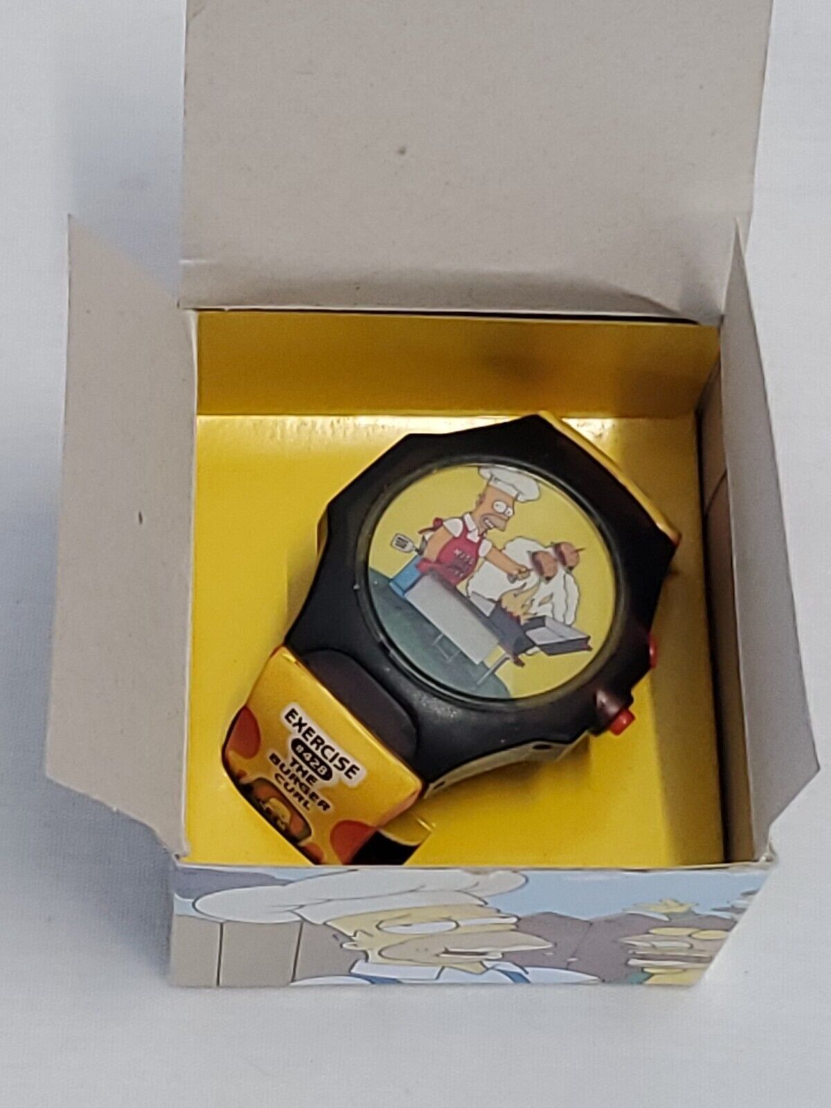 VINTAGE 2002 Burger King Simpsons Homer Simpson Wrist Watch in Box ...