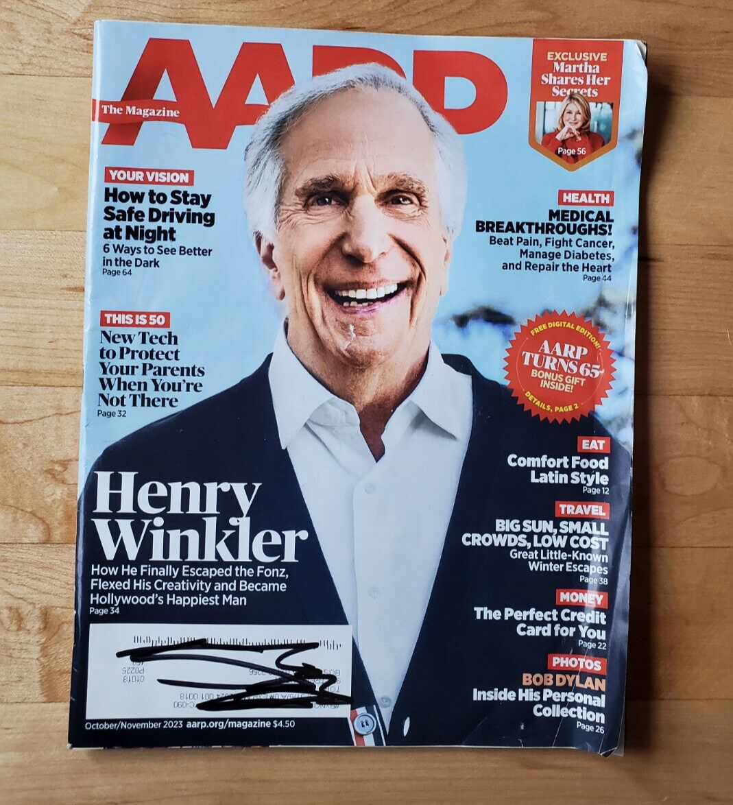 AARP Magazine October/November 2023 Issue Henry Winkler - Magazines