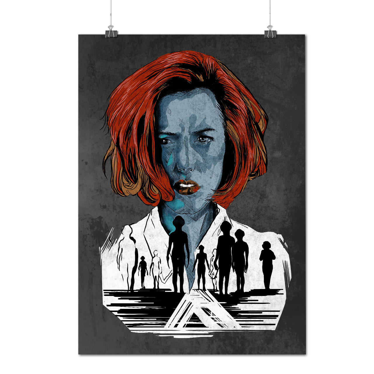 Red Hair Woman Alien Matte/Glossy Poster A0 A1 A2 A3 A4 | Wellcoda ...