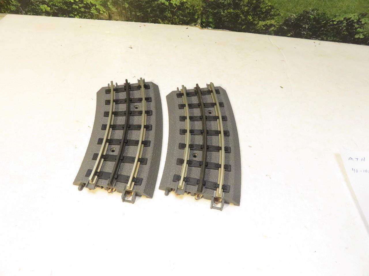 MTH TRAINS - 40-1022 REALTRAX 031 1/2 CURVE SECTIONS- SOLID RAIL (2 ...