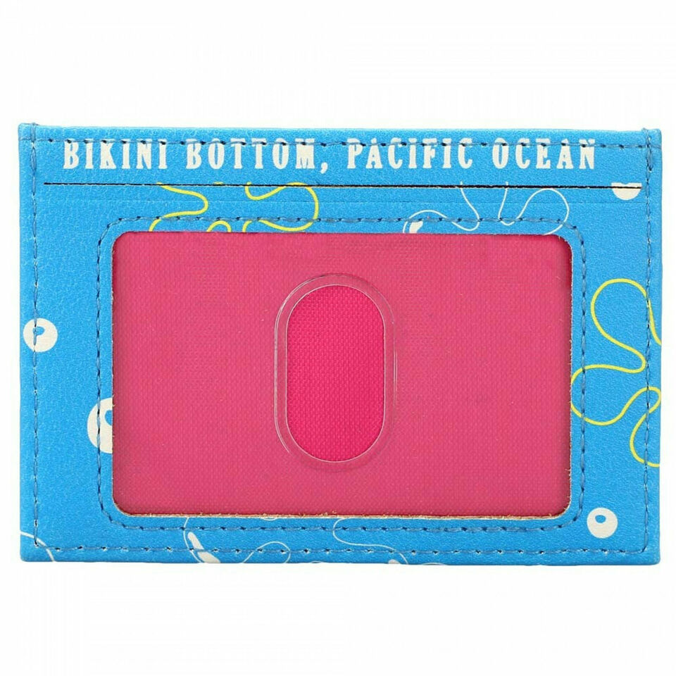 SpongeBob SquarePants Bikini Bottom Card Holder Wallet Blue Pink NEW ...