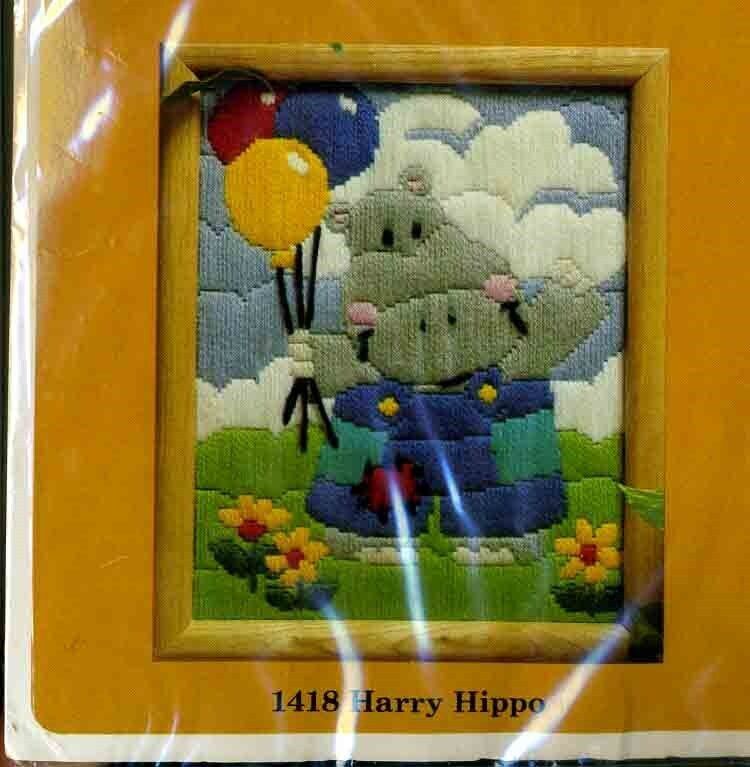 Harry the Hippo The Creative Circle Longstitch Embroidery Kit 1418 ...