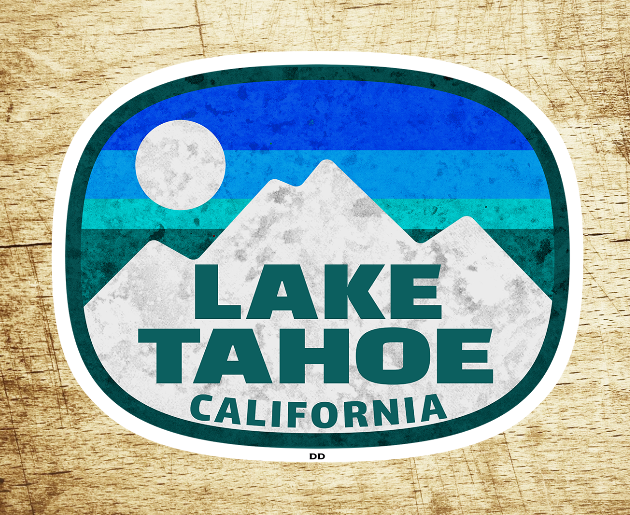 Lake Tahoe California Decal Sticker 3 5/8" X 2 7/8" Skiing Lakes ...