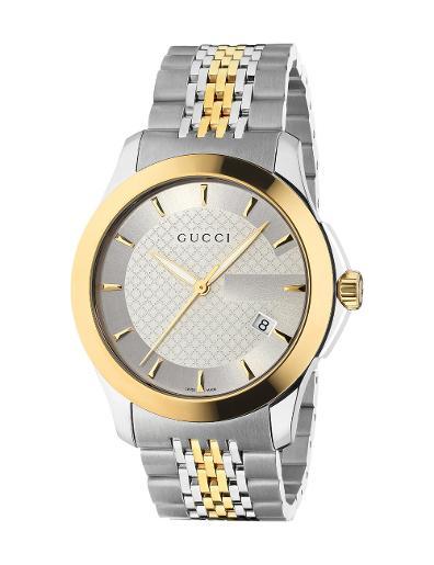 Gucci YA126409 Silver Dial Stainless Steel Strap Gents Watch - Watches