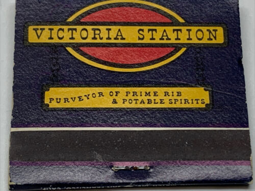 Vintage Matchbook Victoria Station Purveyor Of Prime Ribs gmg unstruck ...