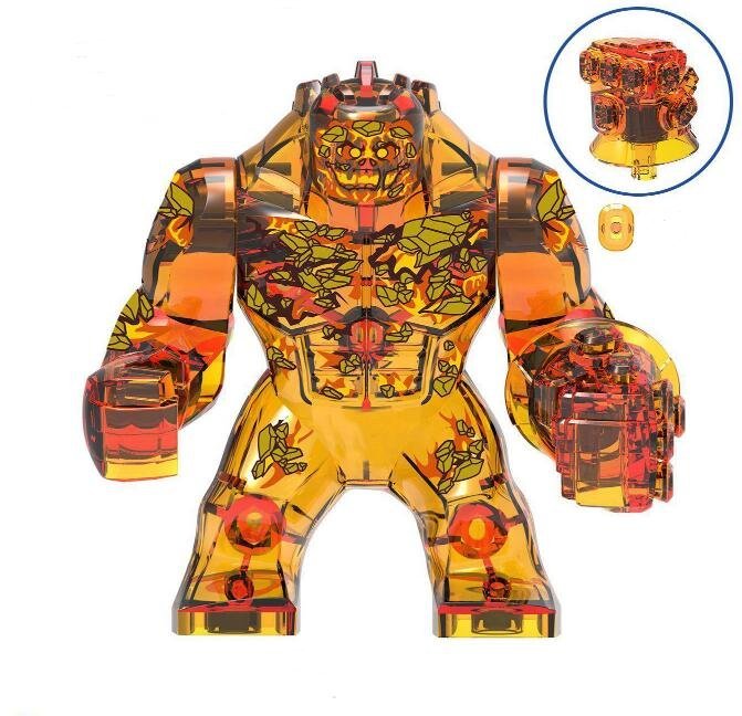 Big Size Fire Elemental Infinity Gauntlet Movie Rare Minifigures - LEGO ...