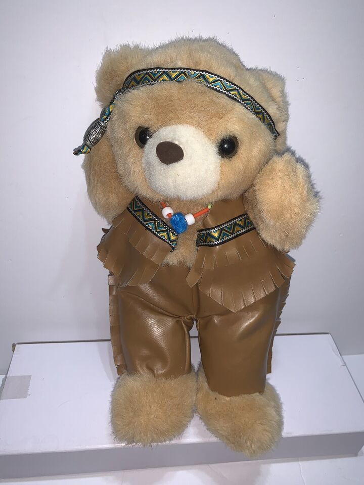 Vintage Dan Dee PRECIOUS Native American teddy bear 1990s stuffed ...