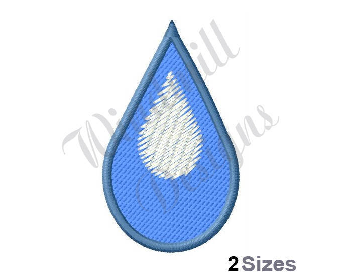 Water Drop - Machine Embroidery Design - Digital Goods