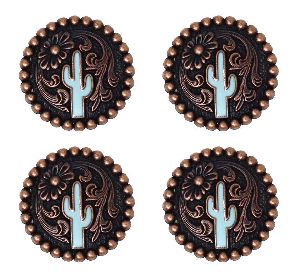 Concho Set of 4 Screw Back Conchos Western Saddle 1-1/4" 401598 - Conchos