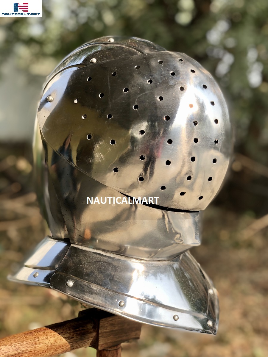 Medieval Italian Sparring Helmet Armor Steel Helmet Halloween Costume ...