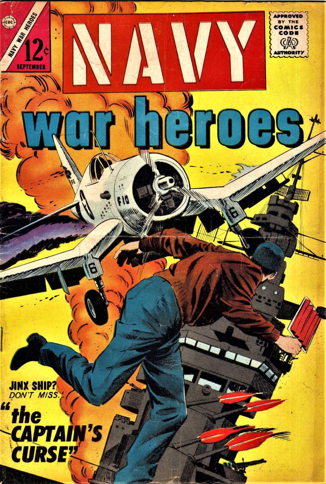 NAVY War Heroes Charlton Comic #4 September 1964 "The Captain's Curse ...