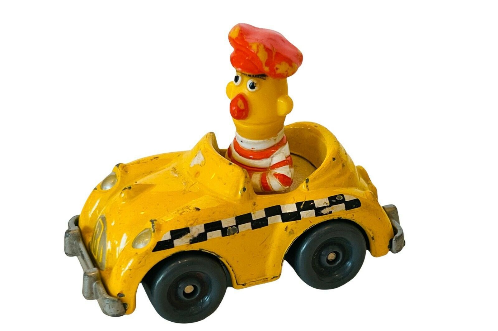 Sesame Street Muppet Car metal diecast Bert Ernie yellow cab 1983 ...